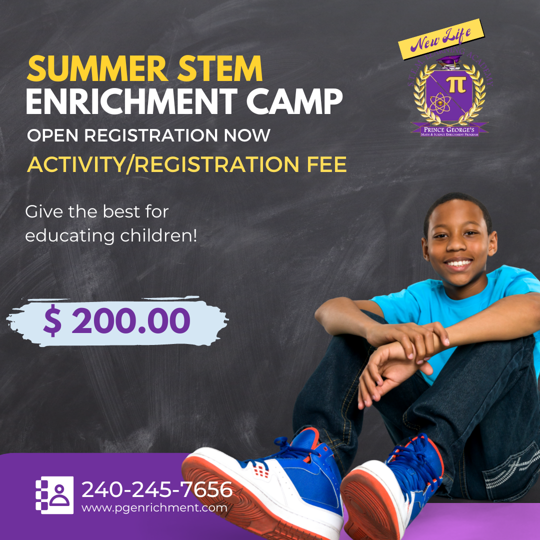 SUMMER ENRICHMENT CAMP ACTIVITY/REGISTRATION FEE | P. G. Math and ...